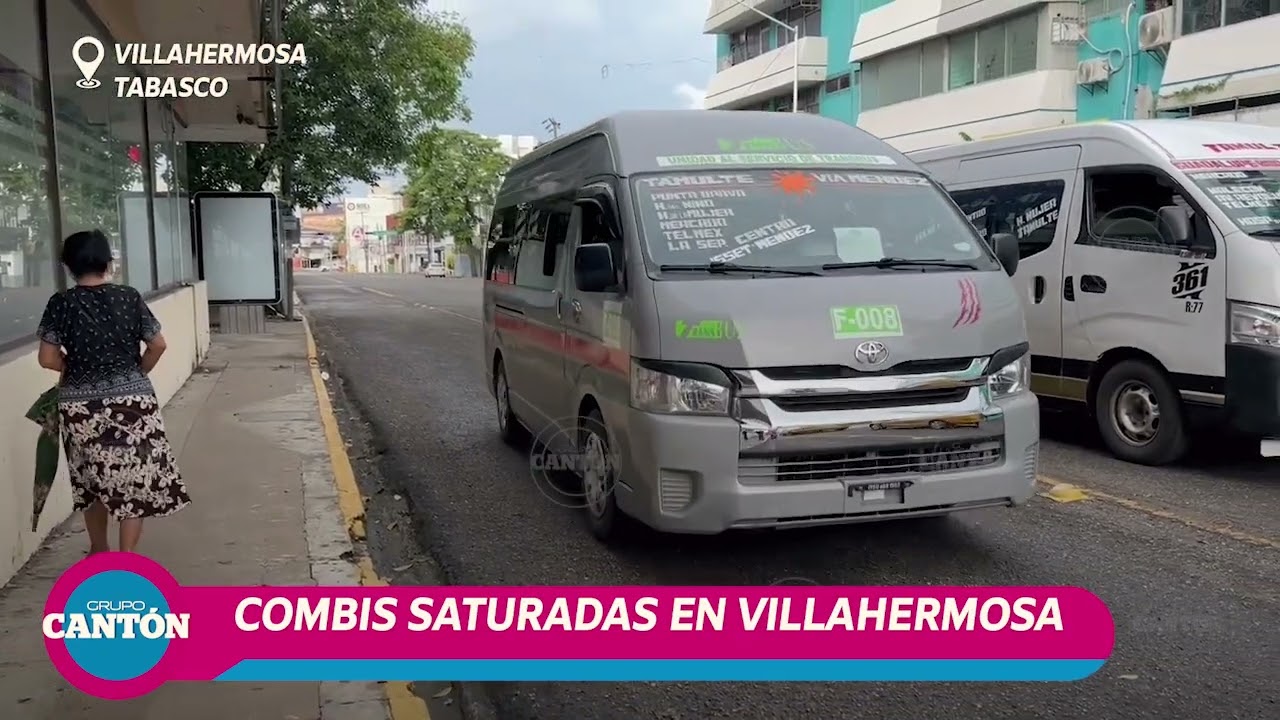 Combis saturadas en Villahermosa - YouTube