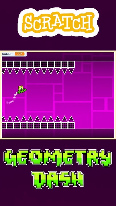 I Remade Geometry Dash In Scratch 🔥🔥🔥 Scratch Scratchprogramming Shorts Youtube