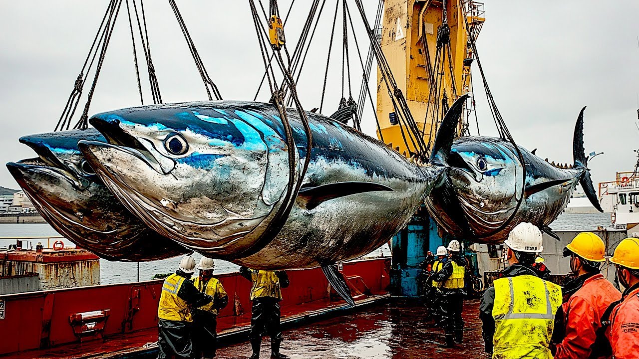 Massive Bluefin Tuna Hauls - How Europe Processes Millions of Massive ...
