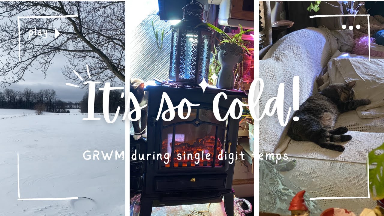 GRWM during single digit temps in an RV - YouTube