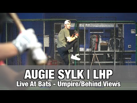 Augie Sylk, LHP | Umpire + Behind view | Live At Bats | January 2021 ...
