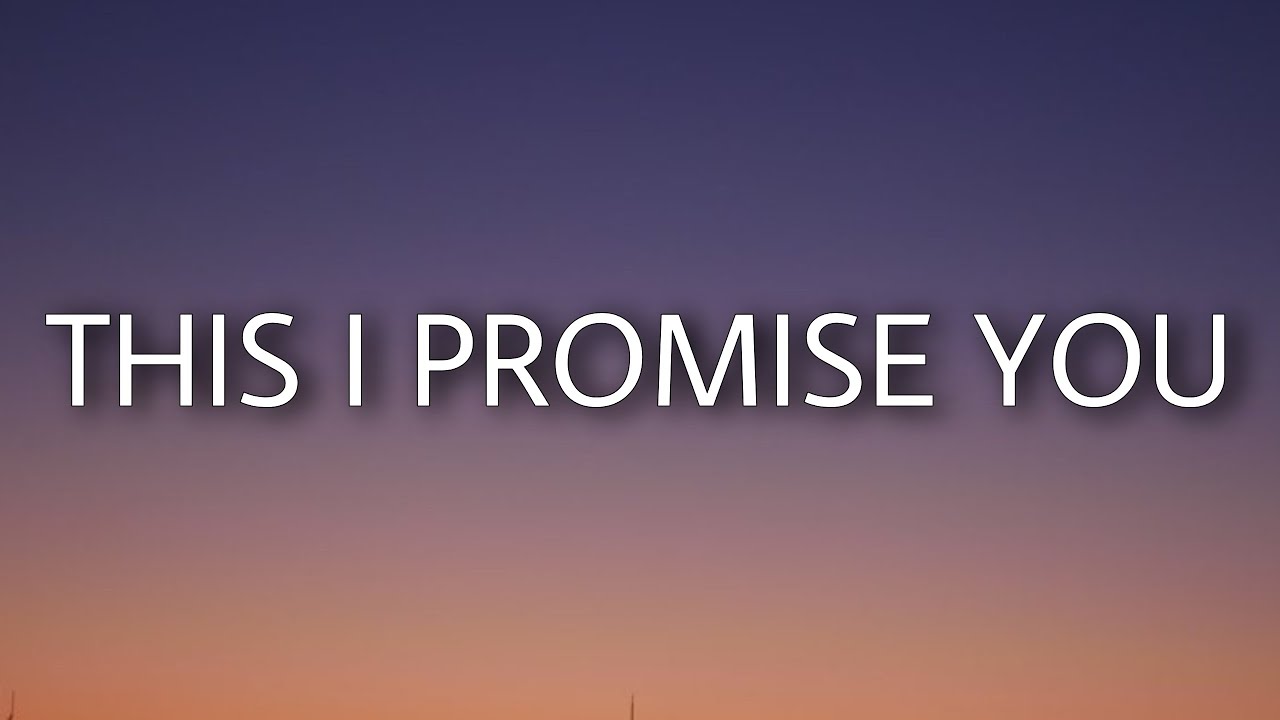 *NSYNC - This I Promise You (Lyrics) - YouTube