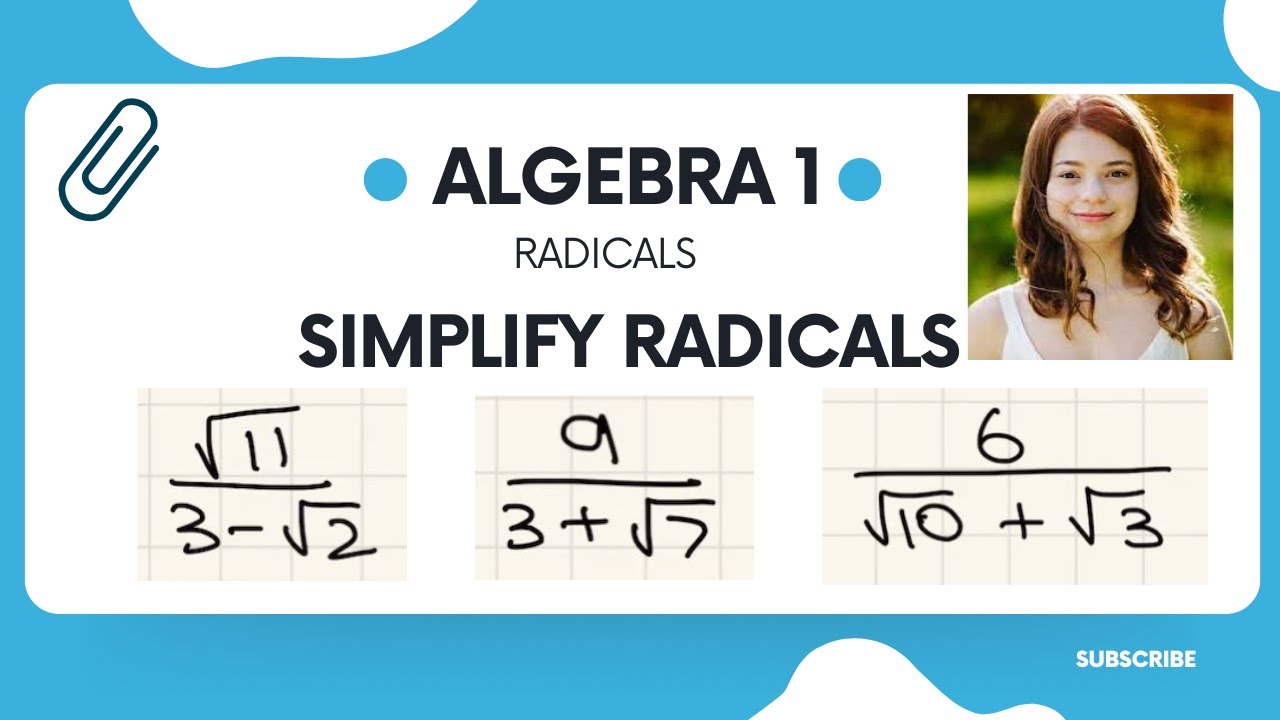 Simplify Radicals using the Conjugate - YouTube