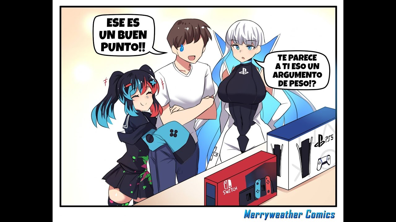 PlayStation Waifu VS Switch loli en ESPAÑOL - YouTube