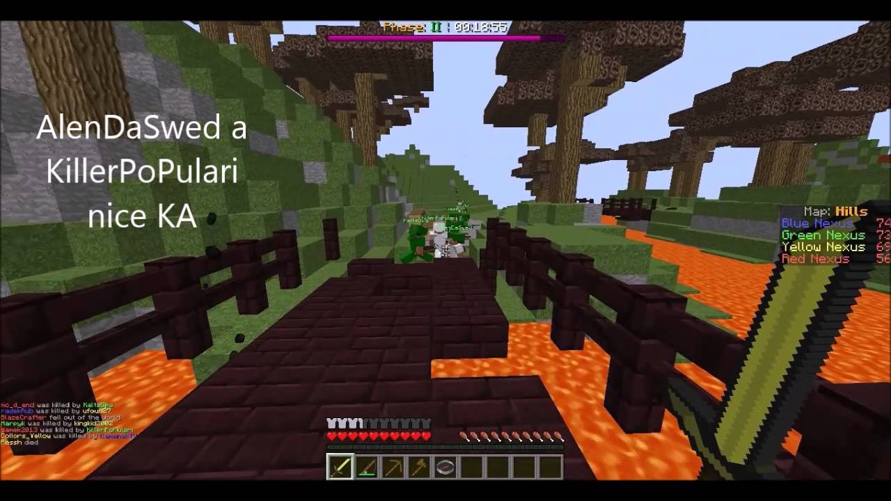 Minecraft annihilation - Hackeri Kill Aura opět na scéně - YouTube