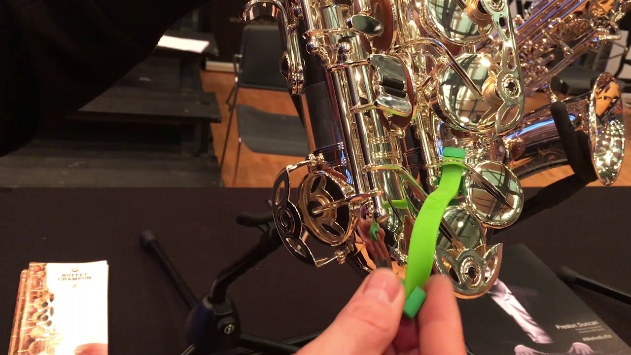 Buffet Senzo alto sax with Key Leaves to stop sticky G# - YouTube