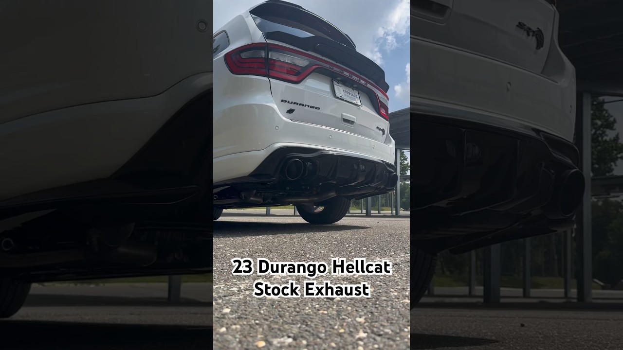 2023 Durango Hellcat Stock/Corsa Exhaust Comparison #car #hellcat # ...