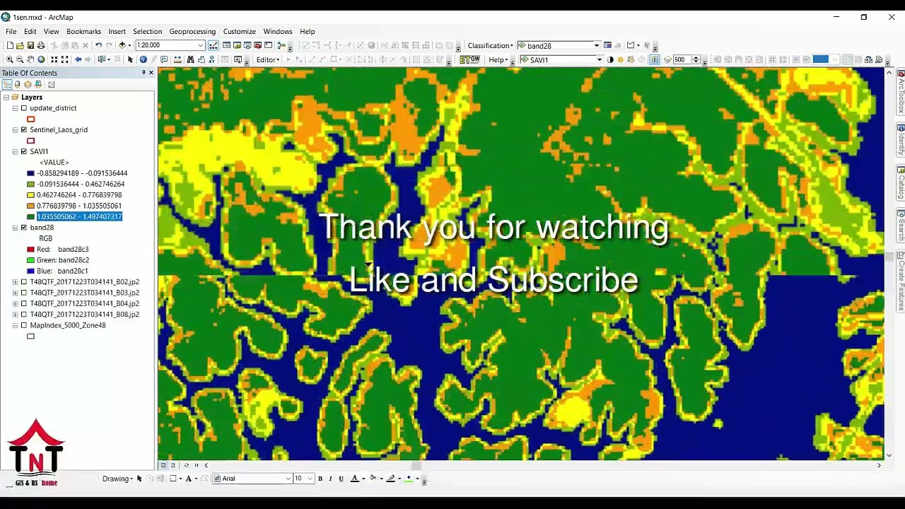 Tutorial Soil Adjusted Vegetation Index (SAVI) Classification using ...
