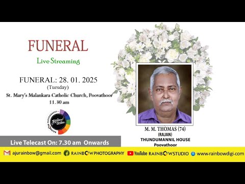 FUNERAL SERVICE. M M THOMAS (74) 28-01-2025. 07:30 AM - YouTube