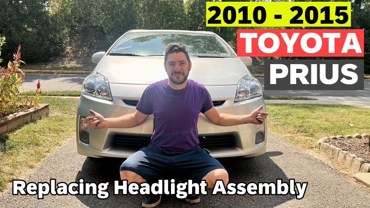 DIY 2010 2011 2012 2013 2014 2015 Toyota Prius Replacing Headlights - YouTube