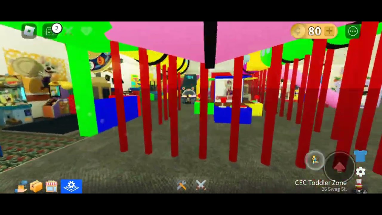 Chuck E Cheese Build World tour #14 - YouTube