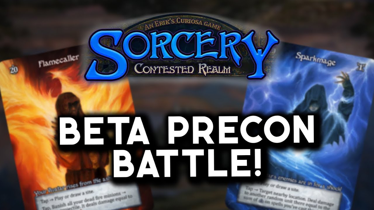 Flamecaller vs Sparkmage - Sorcery Beta Pre-constructed Deck Gameplay! - YouTube
