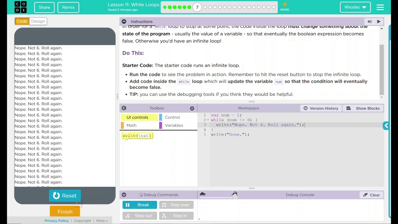 Unit 5 - Lesson 11 #7: Update Condition - YouTube