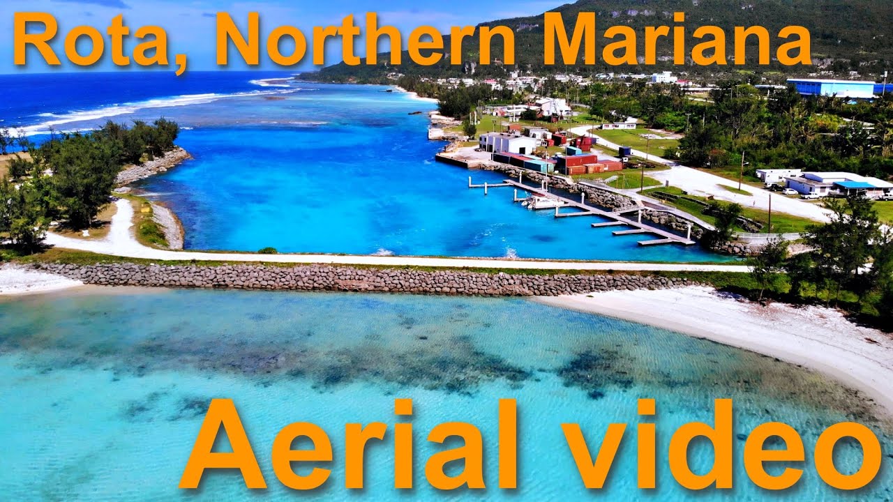 Beautiful aerial view of Rota Island (Northern Mariana Islands) - YouTube