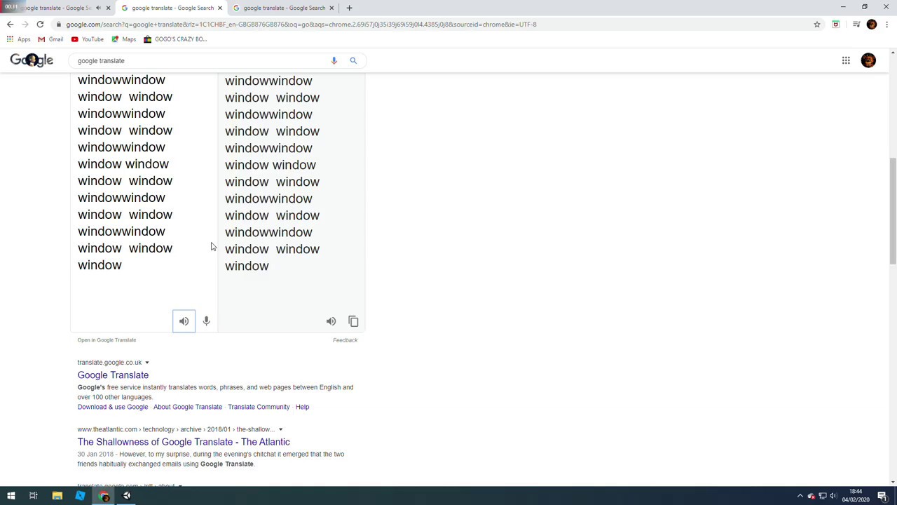 google translate - the window song - YouTube