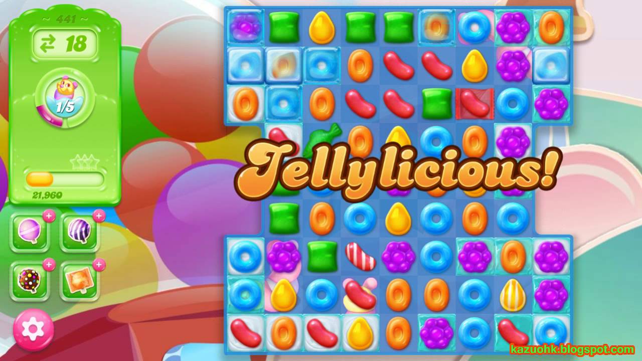 Candy Crush Jelly Saga Level 441 (3 star, No boosters) - YouTube