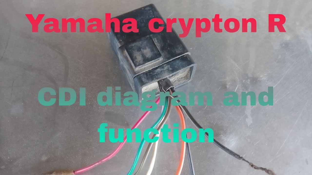 Yamaha crypton R 100,, 7 pin CDI diagram and function ??? - YouTube