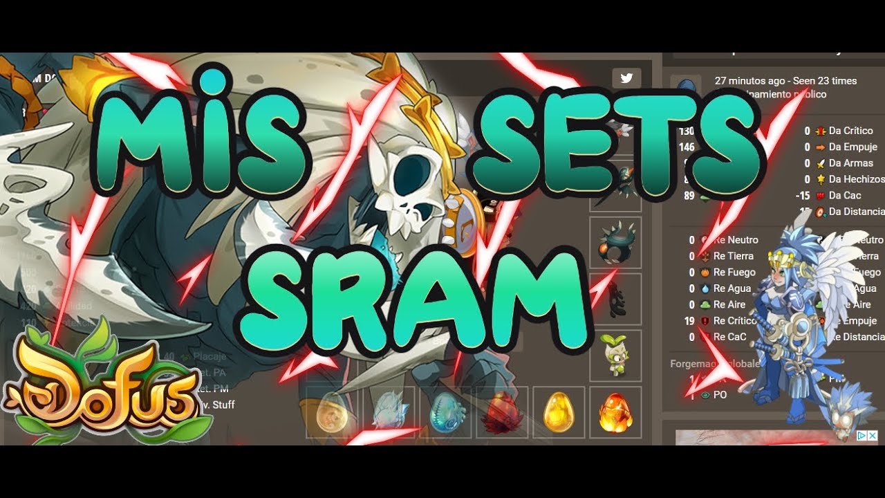 [DOFUS 2.65] 🐱‍👤GUIA SRAM MIS SETS PARA TODO!🐱‍👤 - YouTube