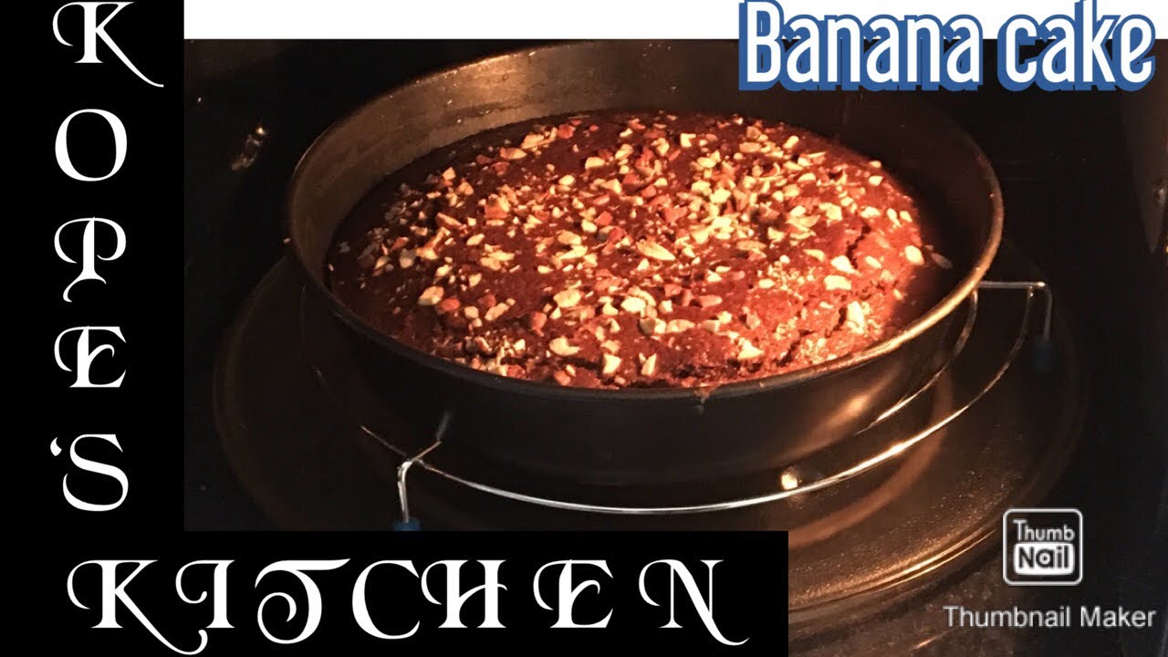 Eggless banana cake | in oven | kope’s Kitchen - YouTube