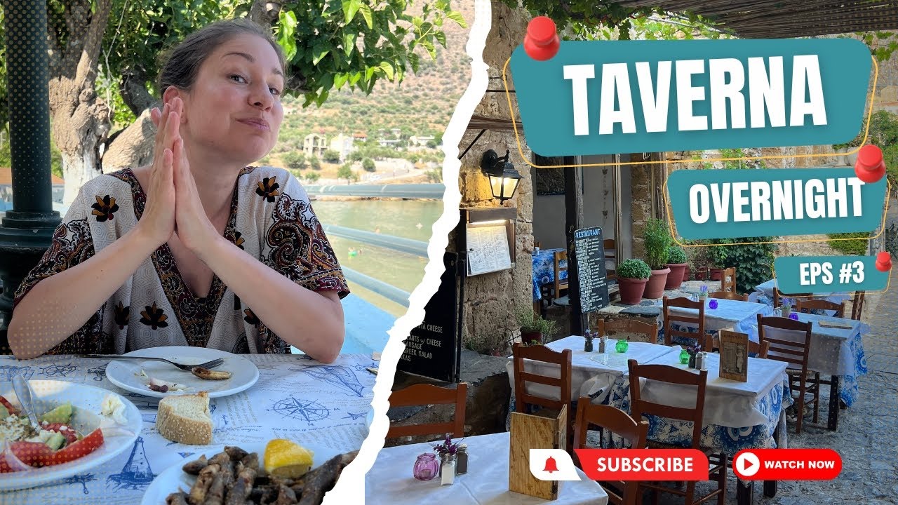 Sleeping at Taverna with a Campervan | Greece Camping with Toddler & a ...