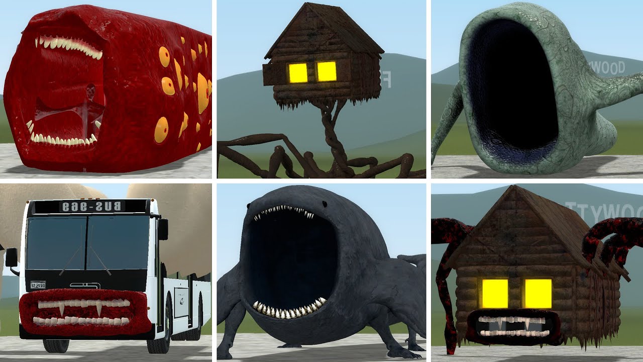 TRAIN EATER, HOUSE HEAD, SEA EATER, BUS EATER BUILDER, BLOOP VS ALL ...