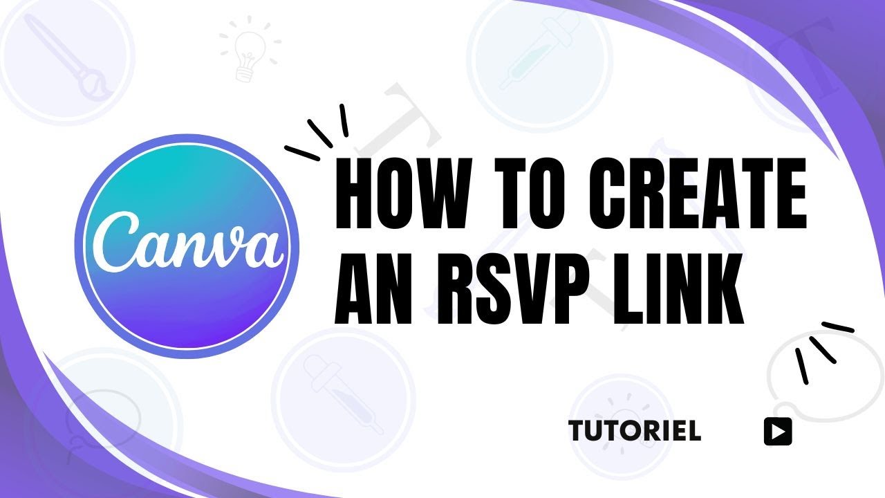 How to create an rsvp link on Canva - YouTube