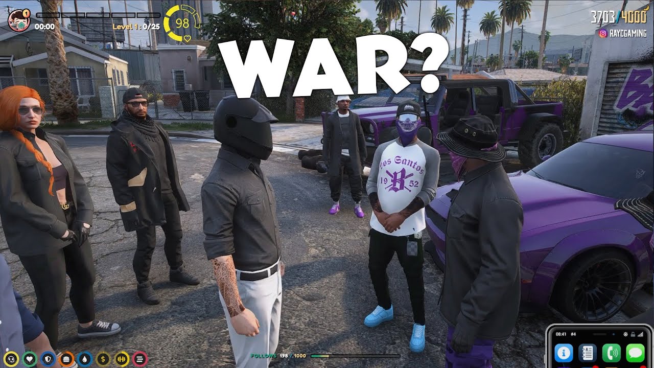 Rust And Ballas Have A Meeting About Turf || NoPixel GTA RP - YouTube