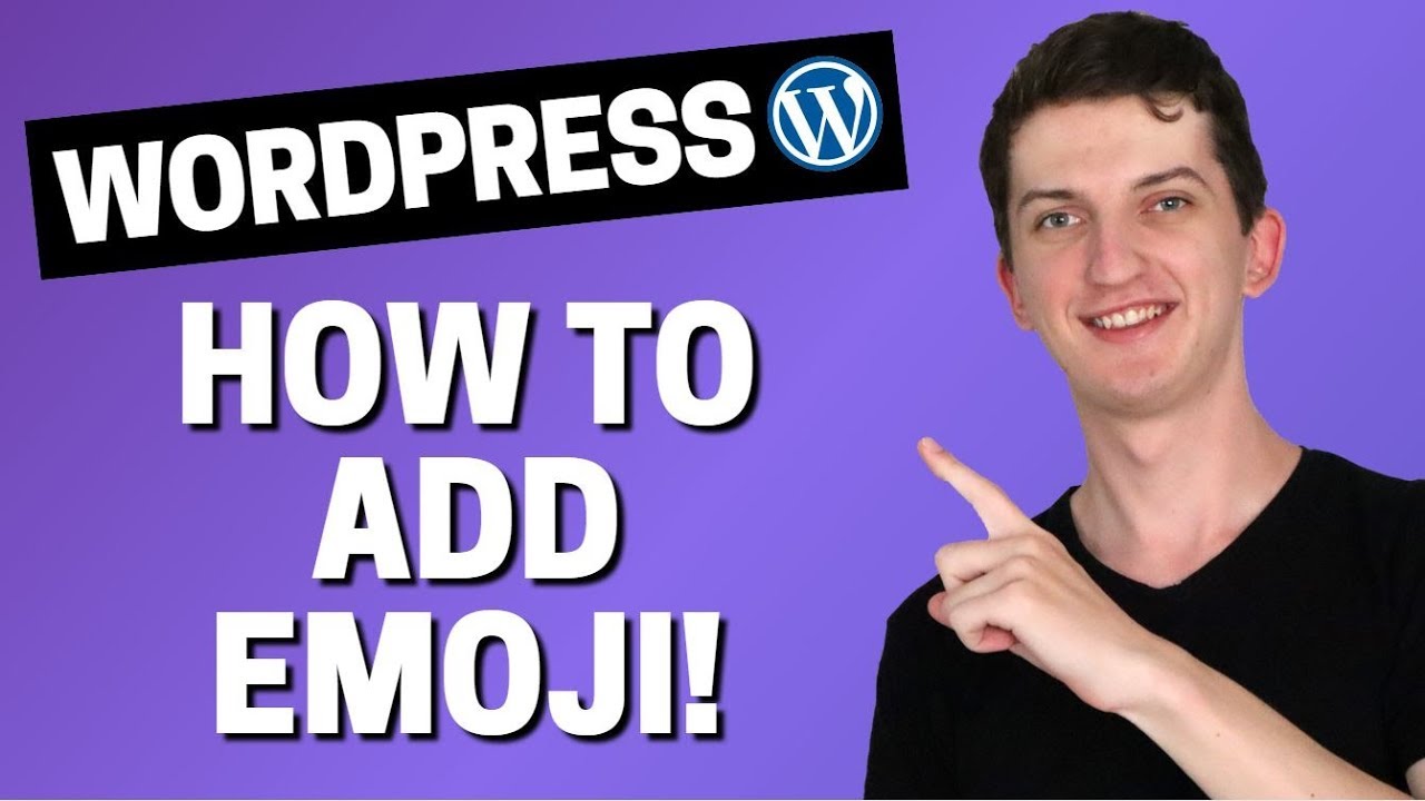 How to Add Emoji to WordPress - YouTube