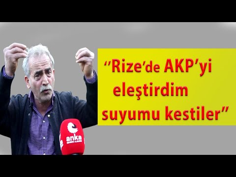 Rize'de AKP’yi eleştiren Erdoğan’ın köylüsü Sancaktutan’ın suyunu kestiler!
