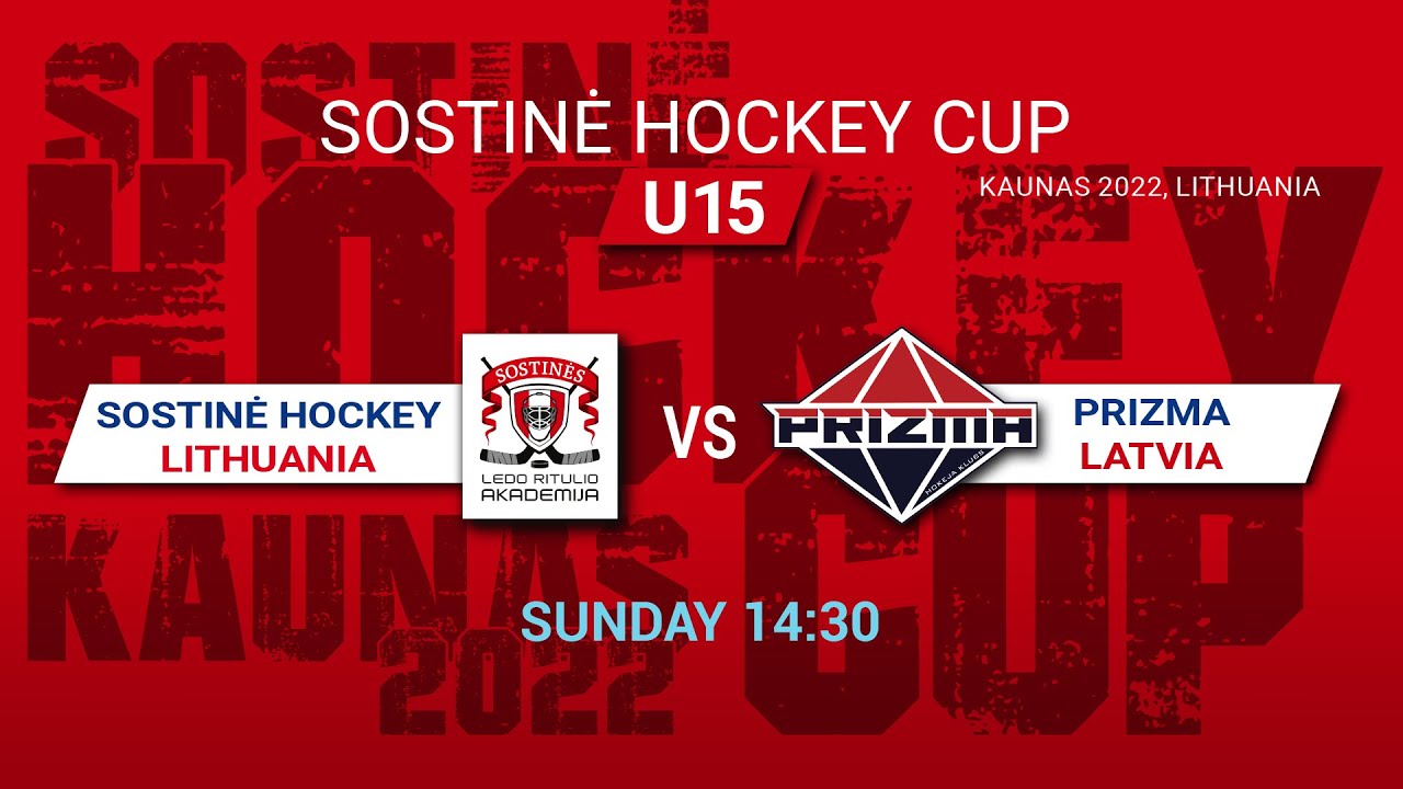 SOSTINĖ HOCKEY CUP 2022: SOSTINE HOCKEY - PRIZMA / BRONZE GAME (U15 ...