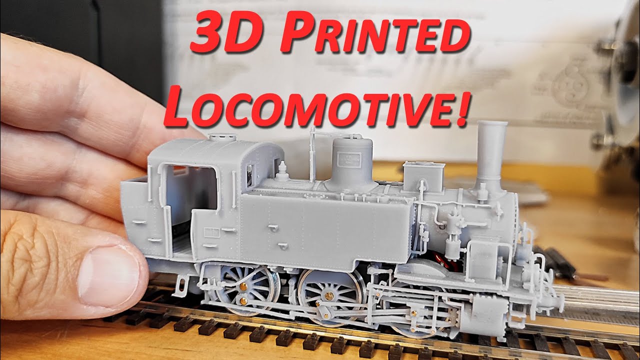 3d printed steam locomotive - finally completed! - YouTube