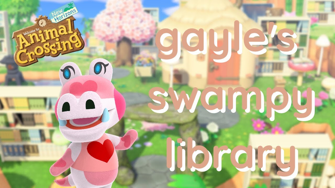 giving gayle the library swamp she deserves 🌸 | acnh villager home ...