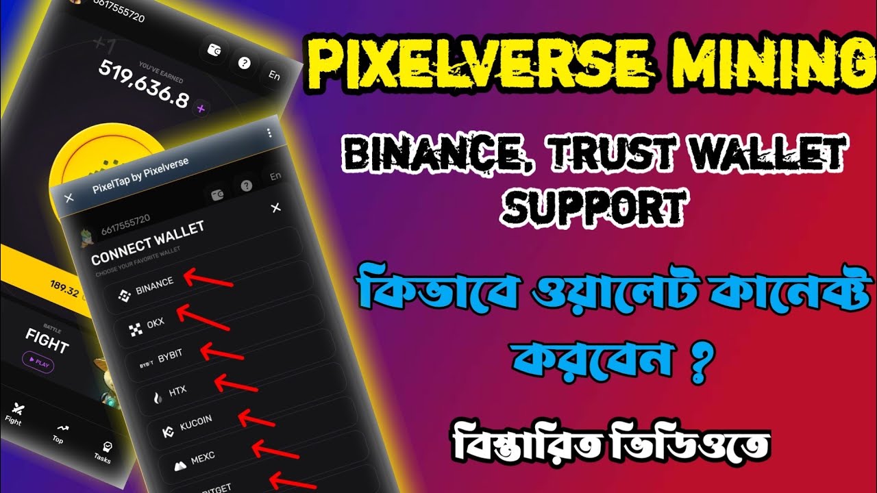 PixelVerse Mining Project | Wallet Connect Pixelverse | Binance, Trust Wallet Supported Mining ...