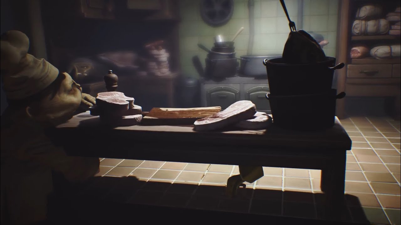 little nightmares: getting chased by chef [part 2] - YouTube