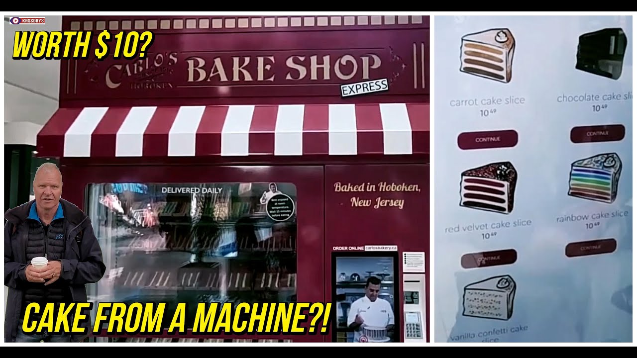 Cake Vending Machine at South Centre Mall - YouTube