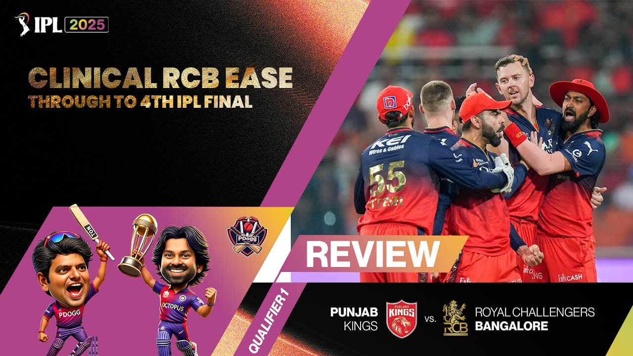 Clinical RCB ease through to 4th IPL Final|IPL-2025|Pdoggspeaks - YouTube