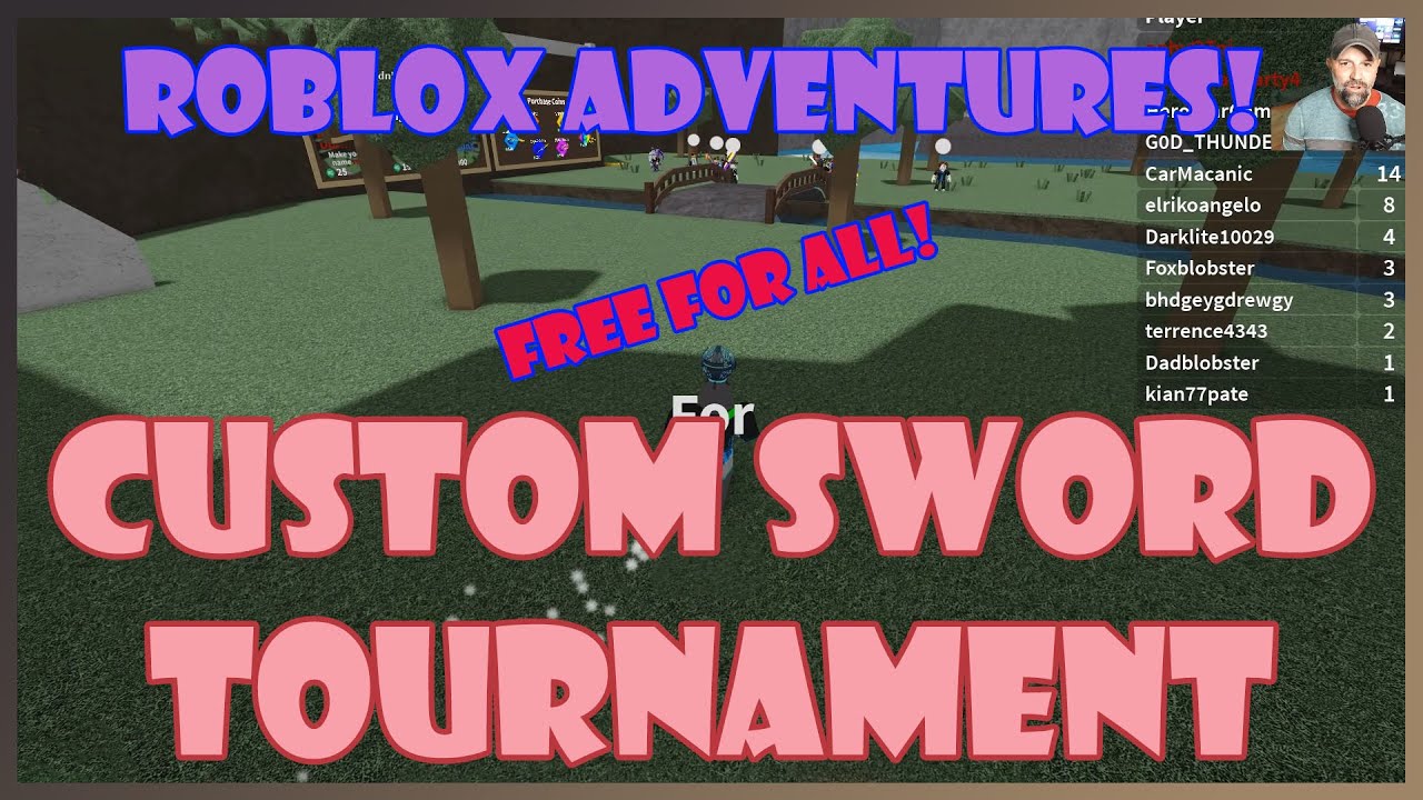 ROBLOX CUSTOM SWORD TOURNAMENT! DADBLOBSTER and FOXBLOBSTER! - YouTube