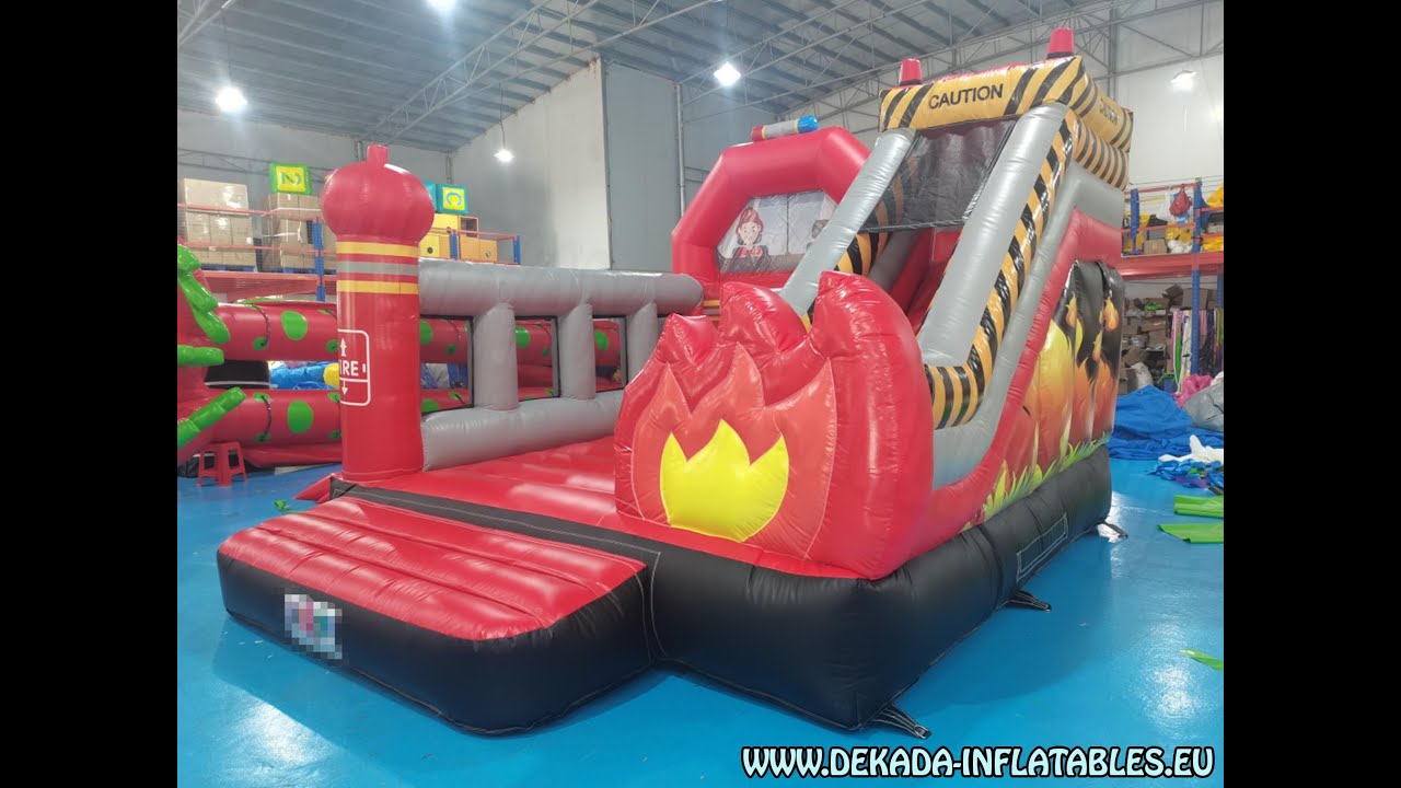Fireman - Inflatable Bouncy Castle - 5m x 4m x 3.3m - Dekada ...