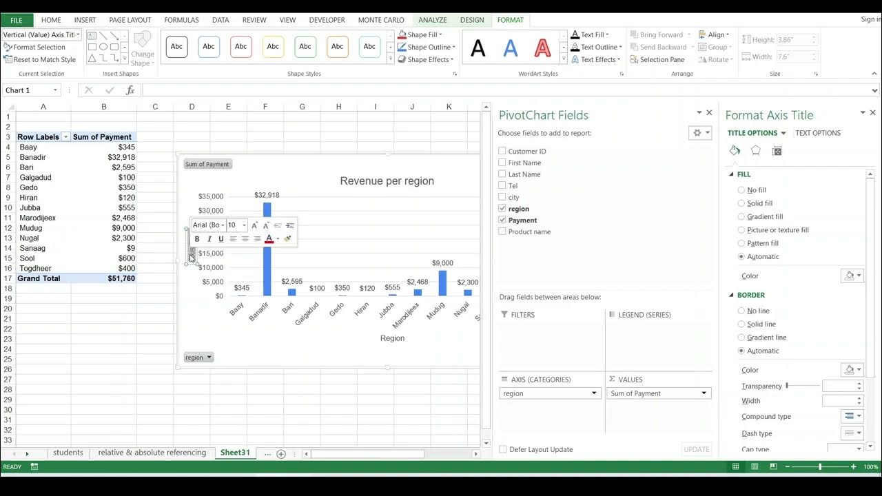 creating bar chart - YouTube