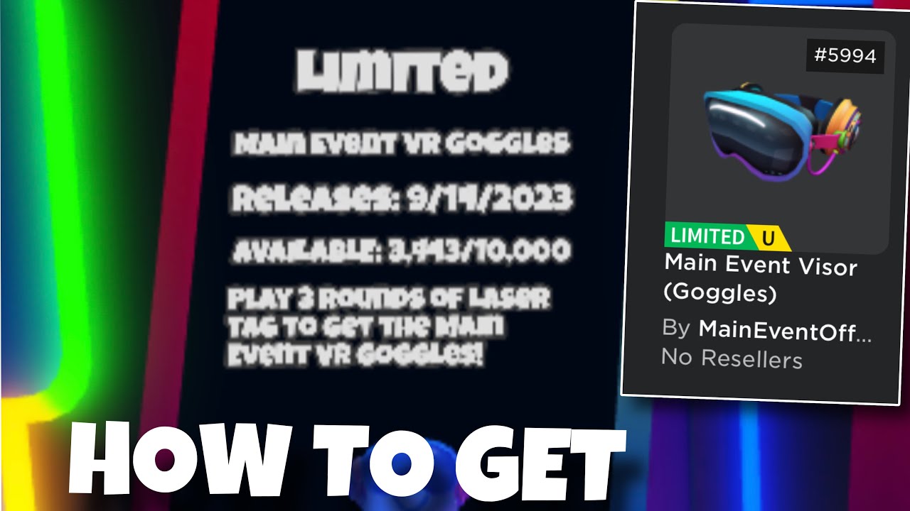 HOW TO GET MAIN EVENT VR GOGGLES UGC LIMITED [FREE] - YouTube