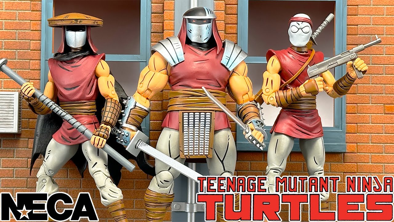 NECA TMNT Mirage Elite Guard, Foot Soldier & Foot Enforcer Review ...