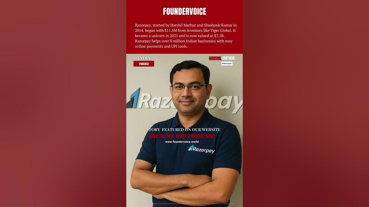 Harshil Mathur Story | Founder of Razorpay - YouTube
