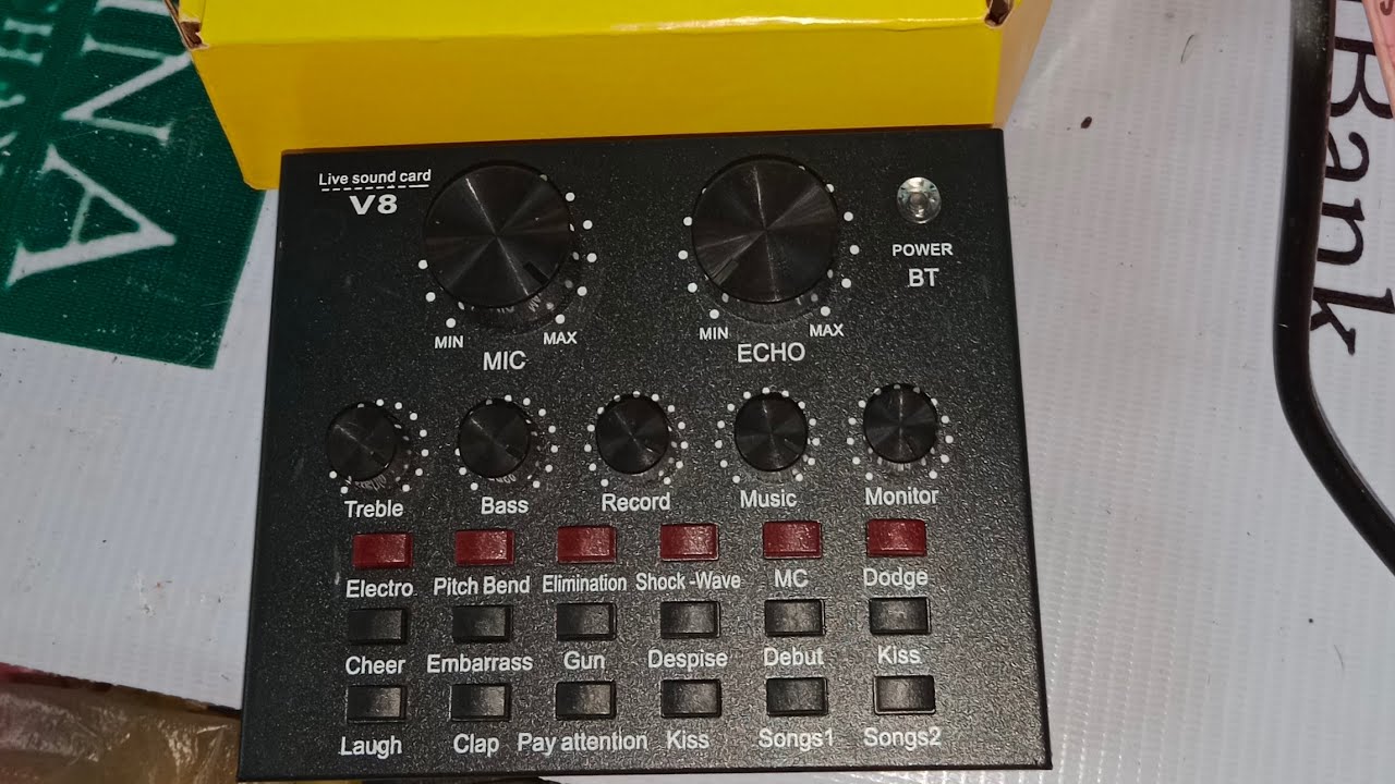 V8 sound card connection explain - YouTube