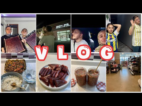 Kış Gelmeden Bunları Yapalım ❤️ Düzenli Acillik Oluyoruz 🫩 Market 🛒 Kayınvalideme Gittiler ⚽️ #vlog