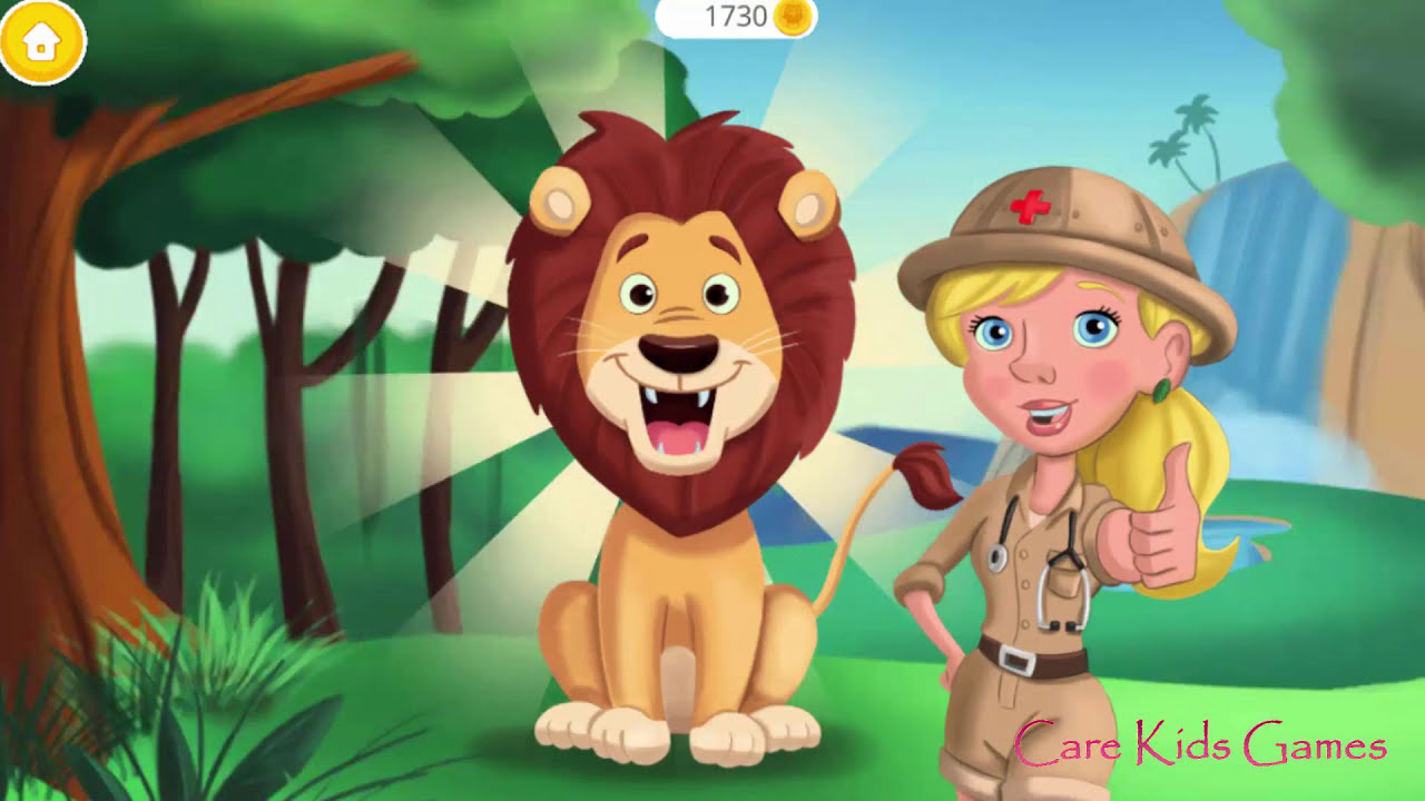 Fun Animal Care - Jungle Doctor - Kids Learn How to care Jungle Animals ...