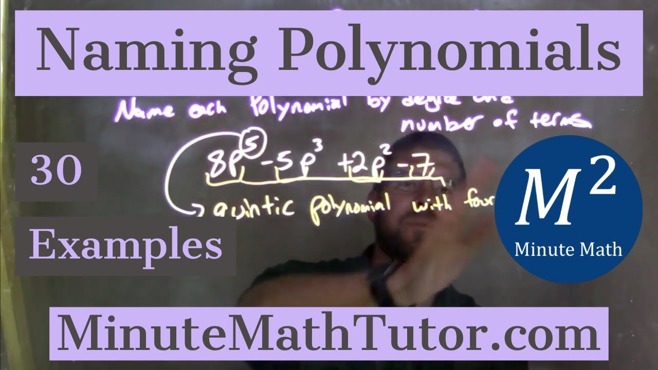 Naming Polynomials | 30 Examples - YouTube