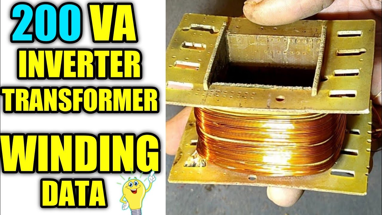200 VA INVERTER TRANSFORMER WINDING DATA | 12 0 12 का ट्रांसफार्मर कैसे ...