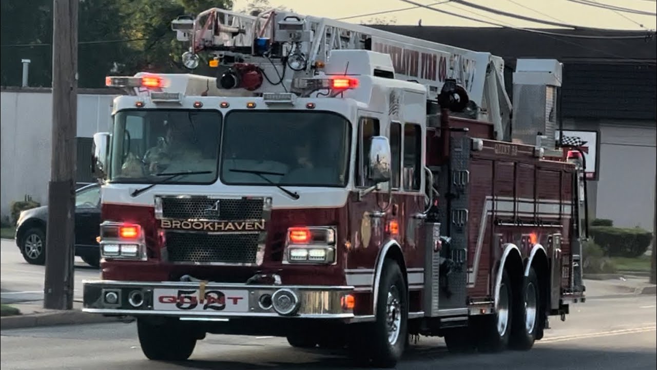 Brookhaven Fire Company Quint 52 Responding 9-5-23 - YouTube