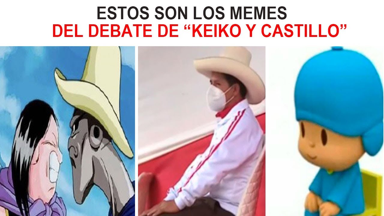 Los MEJORES MEMES DEL DEBATE entre Keiko Fujimori vs Pedro Castillo ...