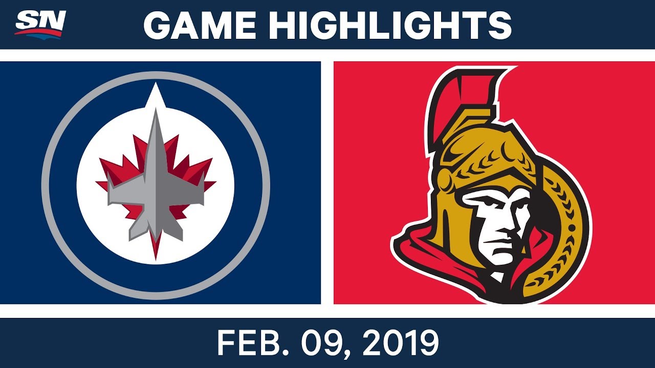 NHL Highlights | Jets vs. Senators - Feb. 9, 2019 - YouTube